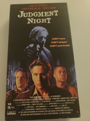 Judgment Night (VHS, 1996) Emilio Estevez, Cuba Gooding Jr, Denis Leary ...