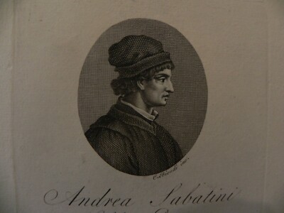 Andrea Sabatini Painter Renaissance Salerno Blond Burin Engraving 1814 ...