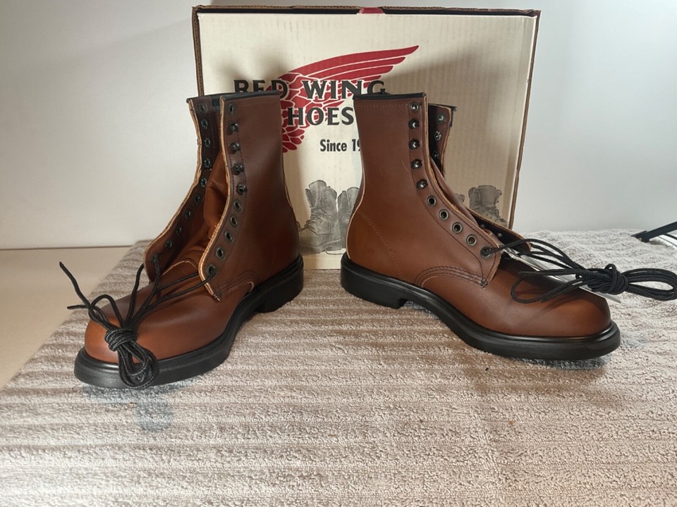 NOS Red Wing 953 Supersole MULTIPLE SIZES Round Soft Toe Boots NOS Work ...