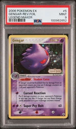 2006 Pokemon Ex Légende Machine Ectoplasma #5 Arrière Holo Aluminium ...