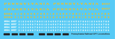 HO Scale - Pennsylvania Railroad GP9 Locomotive Decals | eBay