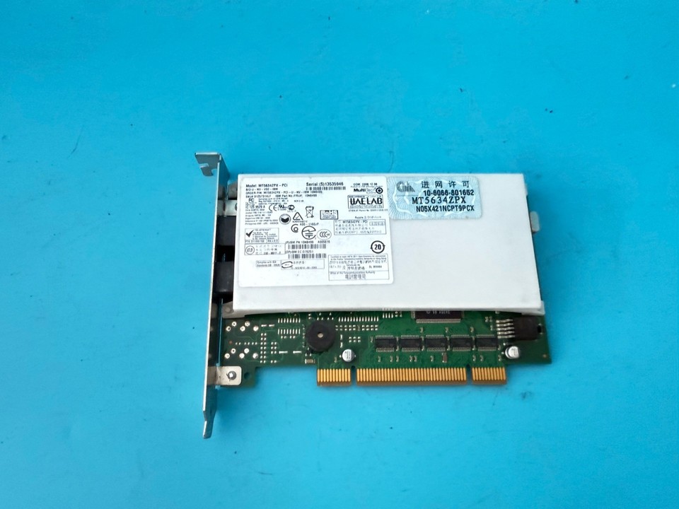 Vintage WAVE LAB Marvell MT5634ZPX PCI Modem Network Card Dual RJ-11 ...