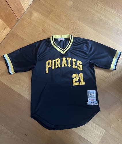 Mitchell & Ness Robert Clemente Jersey Pittsburgh Pirates 1971 #21 MLB ...