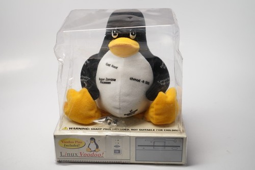 Vintage Linux Voodoo Penguin Plush Doll Computer Collectible Rare NIB | eBay