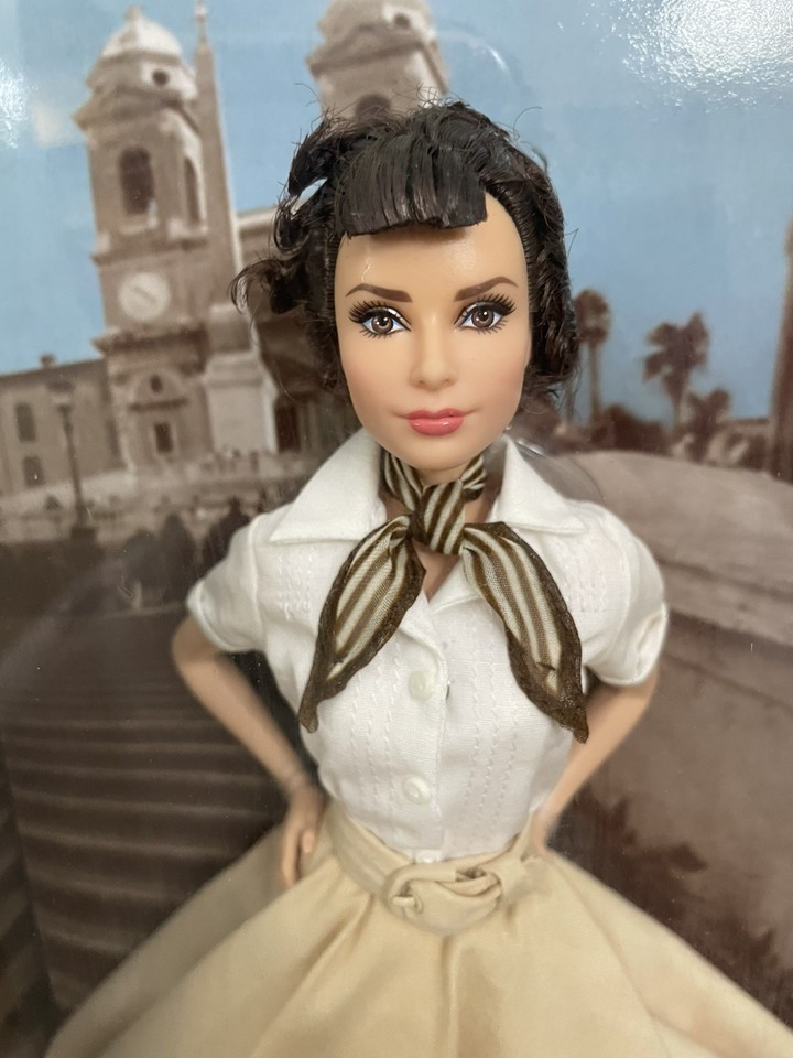 New 2012 Audrey Hepburn in Roman Holiday Barbie Doll Mattel X8260 Model ...
