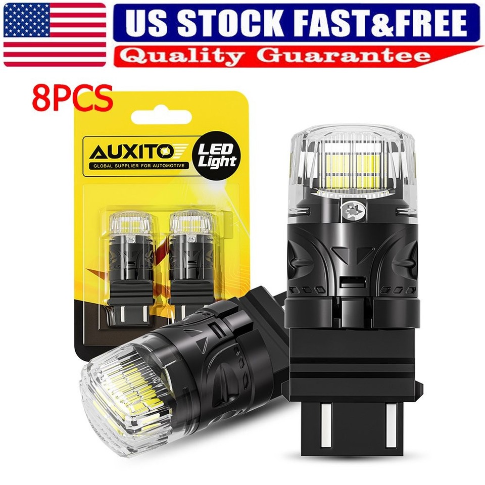 AUXITO 8PCS 6500K White BRS 16LED 3157 3156 Reverse Lights Parking ...