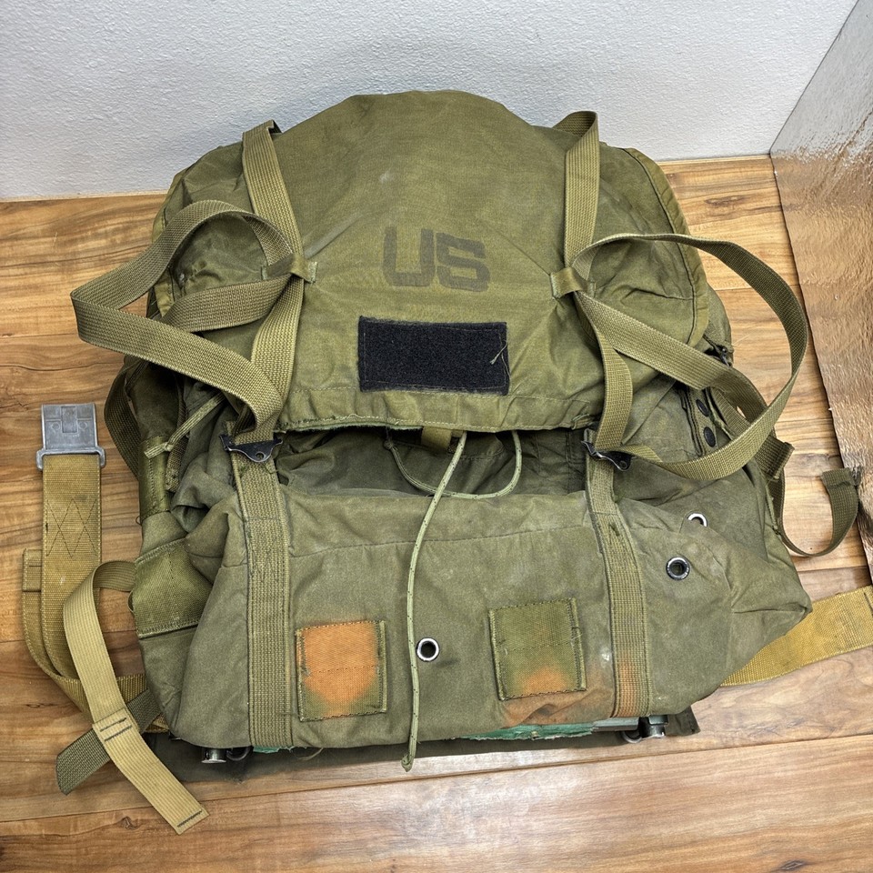 Vtg US Army Field Pack Combat Nylon LC-1 LARGE Alice Backpack No Frame ...