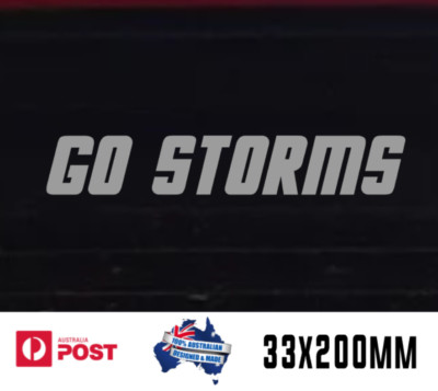 Storms NRL Windshield Windscreen Laptop Sticker Decal SILVER | eBay ...