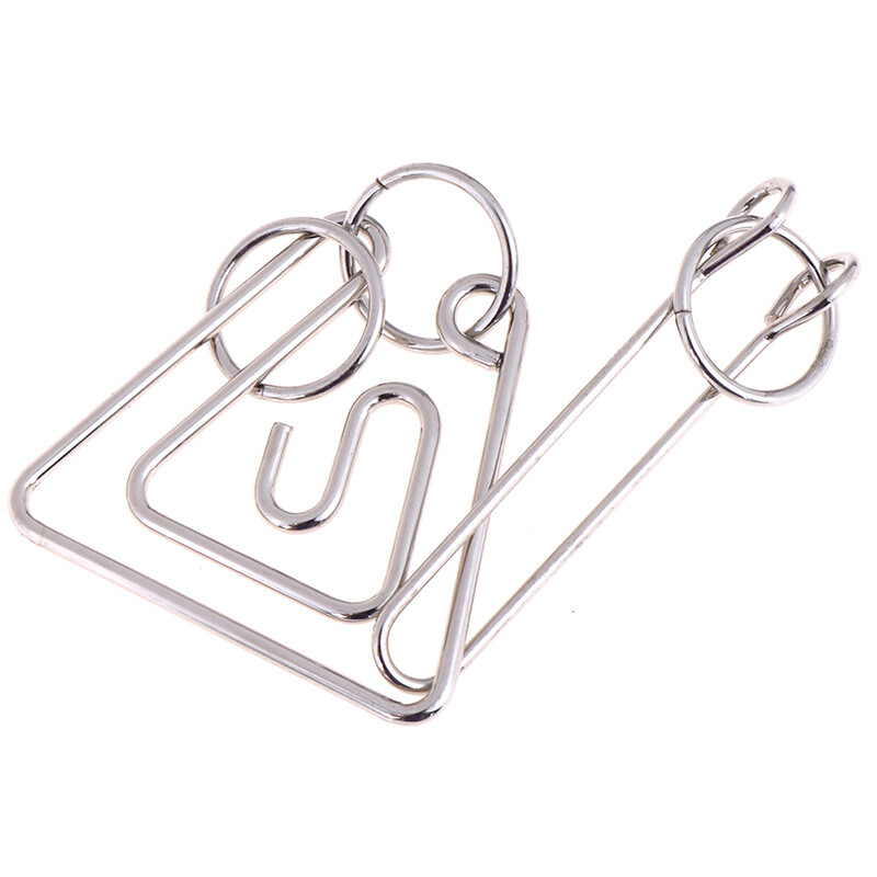 Classic Challenging Metal Wire Puzzle Brain Teaser Game for Adults Kids ...