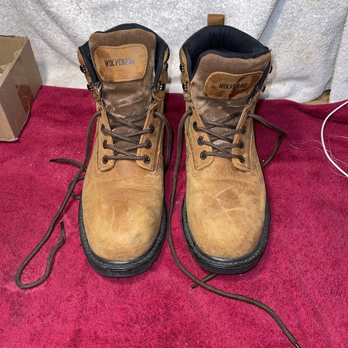 Wolverine Mens Rust Leather Floorhand WP ST 6in Work Boots Size 11 USA ...