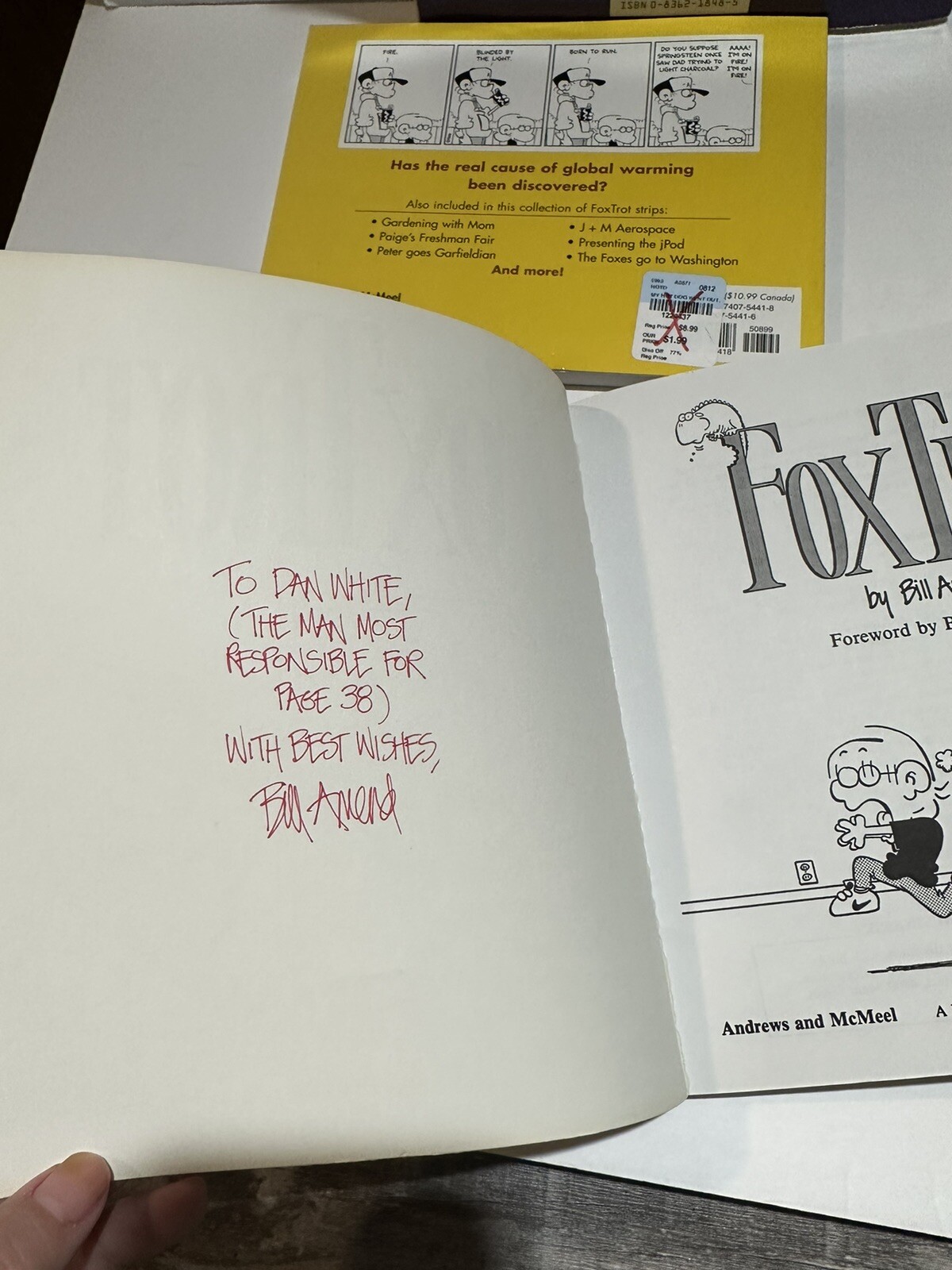 Lot of 5 Foxtrot Books one book signed autographed By Bill Amend RARE ...