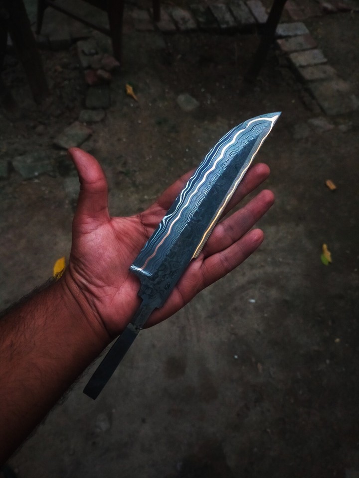 Cumai Copper sanmai blank blade for Making Knife Handmade Custom DF056 ...