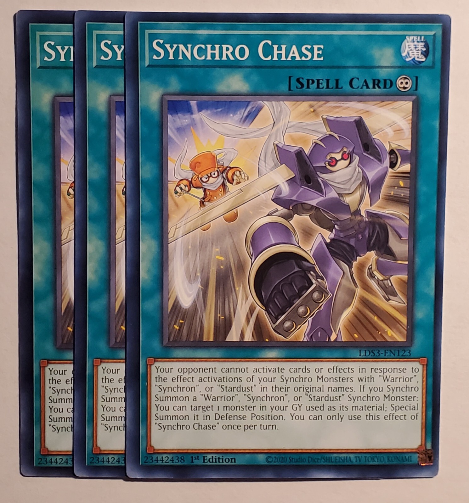 Yugioh x3 Synchron Chase LDS3-EN123 Common 1st Edition | eBay