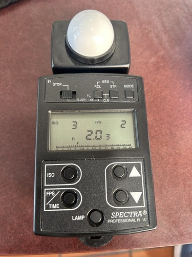 Spectra Cine Professional IV-A Digital Exposure Meter - Black (18002-A ...