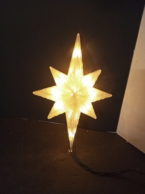 VTG Christmas – Tree Topper Works – 11.5x8 Inches Star Only No Tree ...