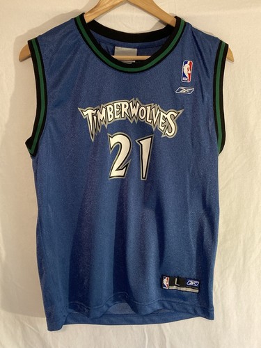 Vintage Reebok Minnesota Timberwolves Kevin Garnett #21 NBA Jersey SZ ...