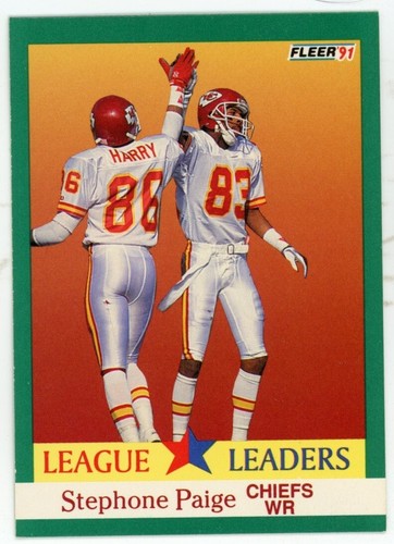 1991 Fleer Football Card #413 Stephone Paige LL | eBay