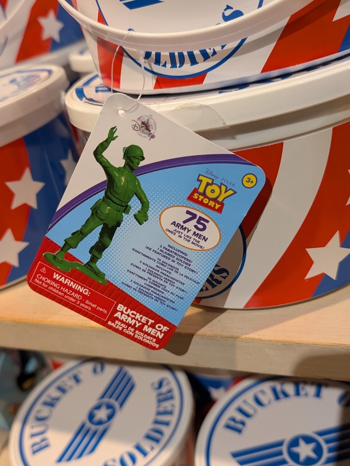 NEW💥WDW 1x-Disney Parks Toy Story Bucket O'Soldiers 75-Toy Soldiers ...