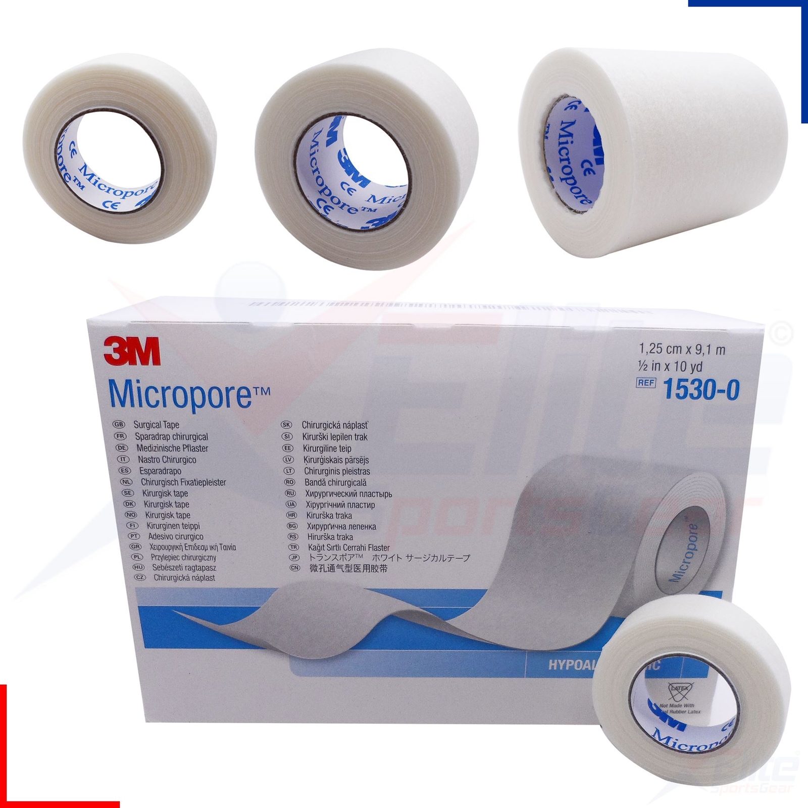3M Micropore Surgical Tape Eyelash 1.25cm, 2.5cm or 5cm Medical White ...