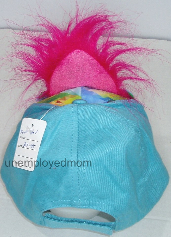 Baseball Cap DreamWorks Trolls Poppy Hair Girls Kids Children Summer ...