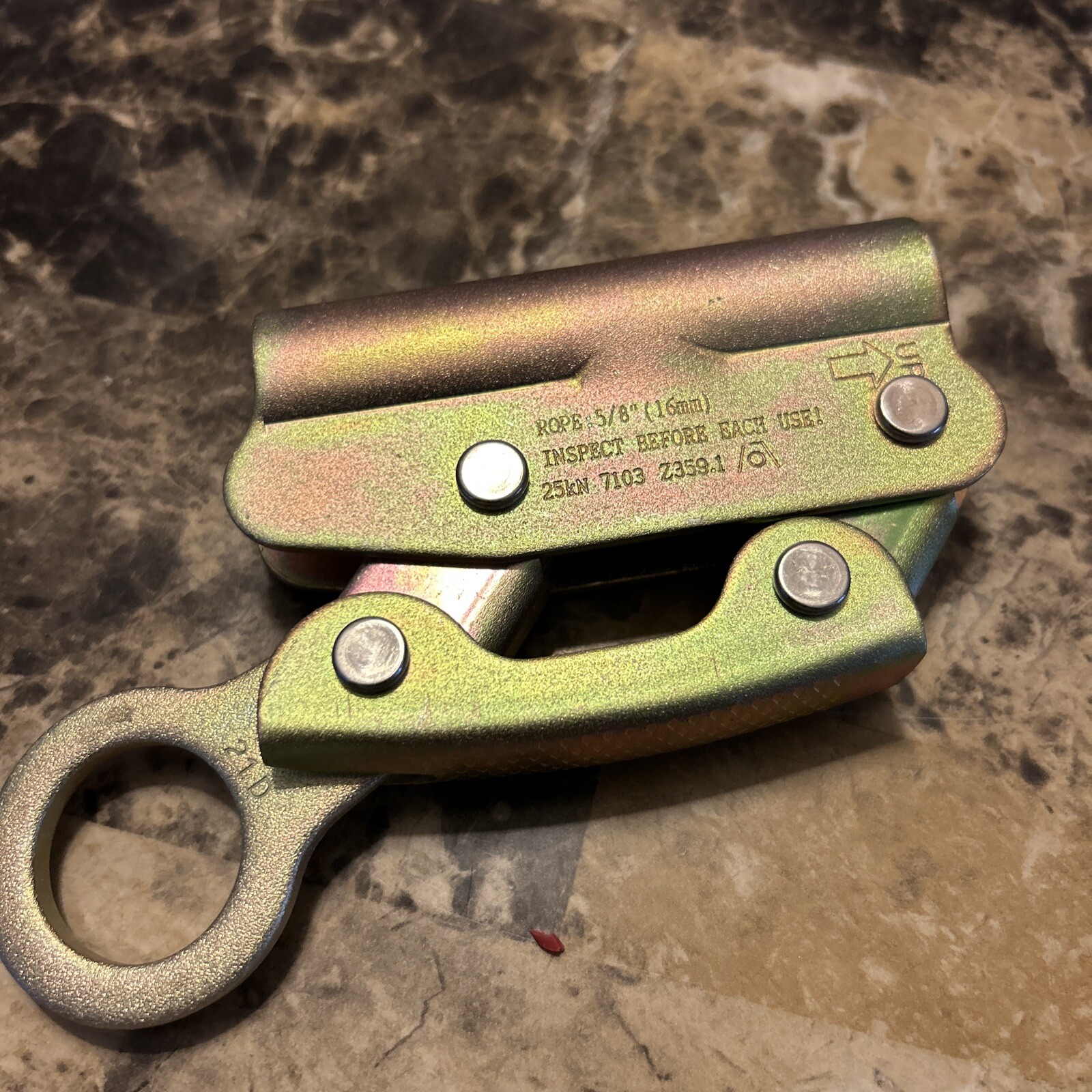 Tree Arborist Rock Climbing 5/8" (16mm) Manual Rope Grab Protecta ...