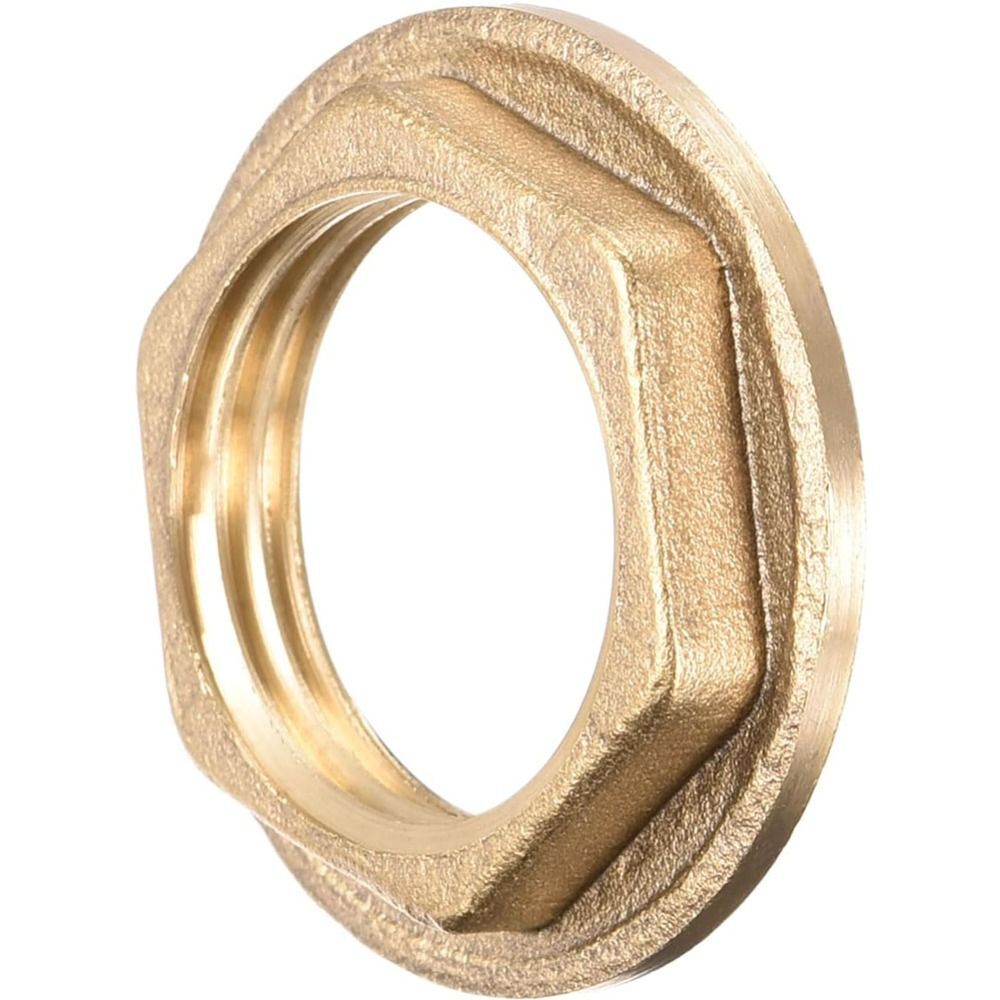 4Pcs G1/2 G3/4 Lock Nut with Flange Brass Nuts High Strength Fastening ...