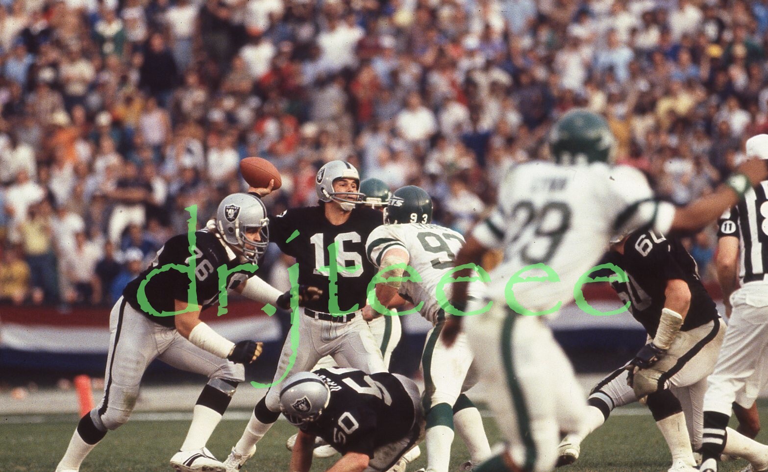 1982 PLAYOFFS Jim Plunkett LOS ANGLES RAIDERS - 35mm Football Slide | eBay