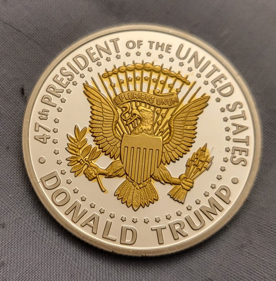 Donald Trump Silver Gold Dollar City Coin President of the United ...