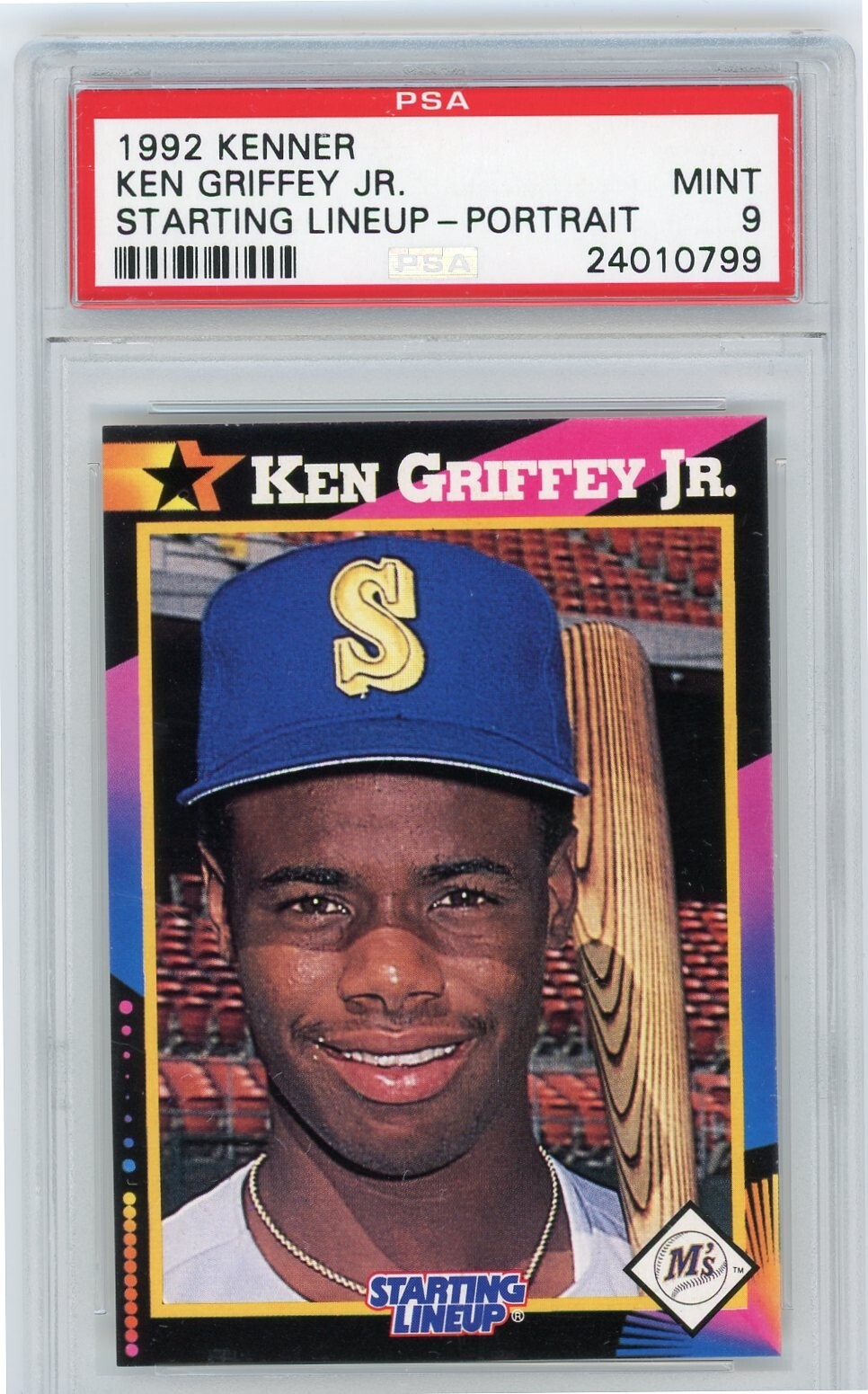 1992 Kenner Starting Lineup Portrait KEN GRIFFEY JR Mariners HOF PSA 9 ...