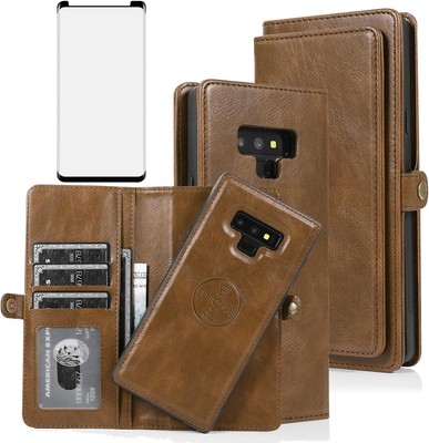 Phone Case for Samsung Galaxy Note 9 Wallet Detachable Cover with ...