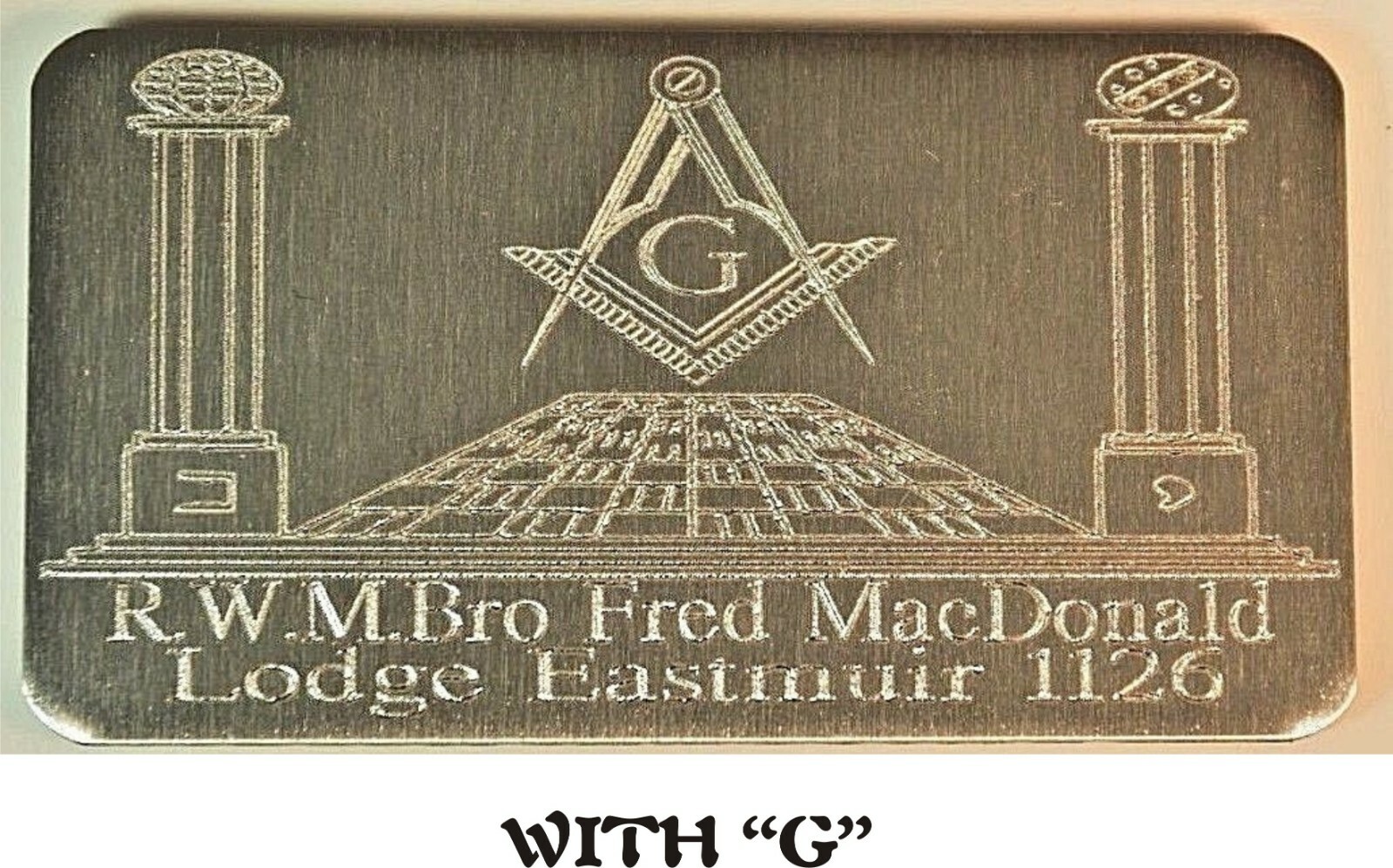 MASONIC REGALIA CASE NAME PLATE PLAQUE PERSONALISED ENGRAVED LABEL GIFT ...