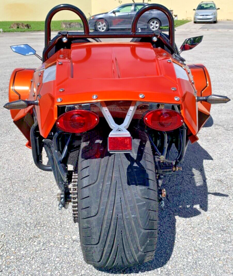 ORANGE ORCA SS Reverse Trike 72v LITHIUM Auto Cycle Golf Cart FAST ...