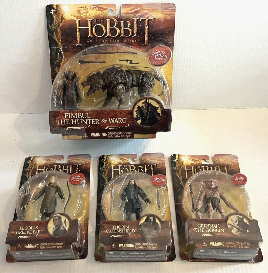HOBBIT an Unexpected Journey 3.75 Thorin Goblin Legolas Fimbu &l Warg ...