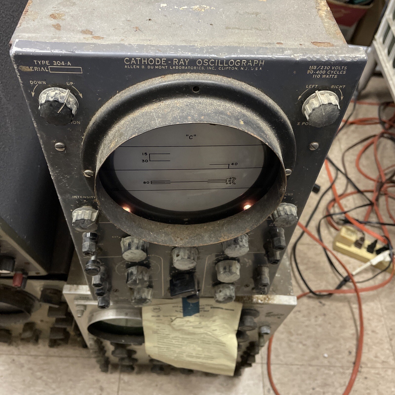 DUMONT Cathode Ray Oscillograph Type 304-WORKING Submariner Estate | eBay