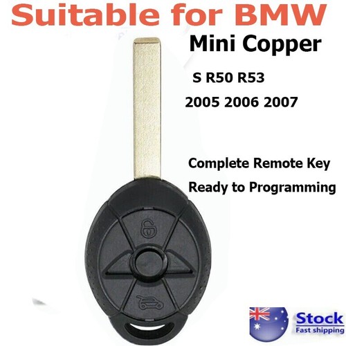 EWS Complete Remote Car Key Fob for BMW Mini Cooper S R50 R53 ID44 Chip ...