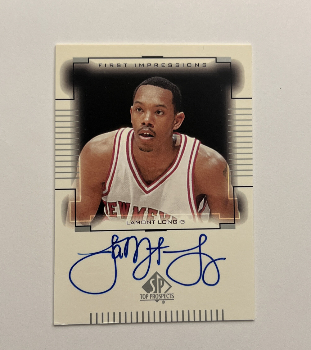2000-01 SP Top Prospects Lamont Long Rookie On Card Autograph | eBay