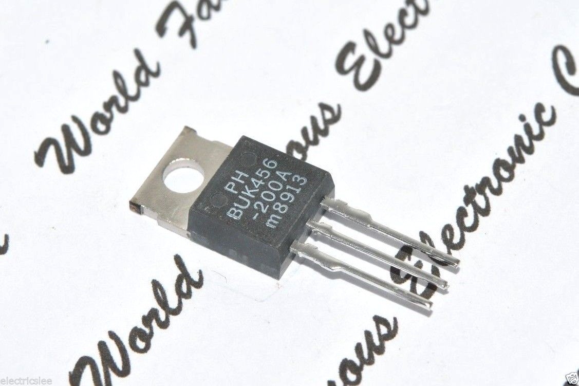 2pcs - PHILIPS BUK456-200A 200V 19A 150W PowerMOS Transistor - TO-220 ...