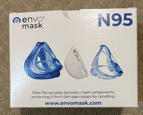 Envo Mask Respirator N95 Gel Seal With Storage Case, Headgear and ...