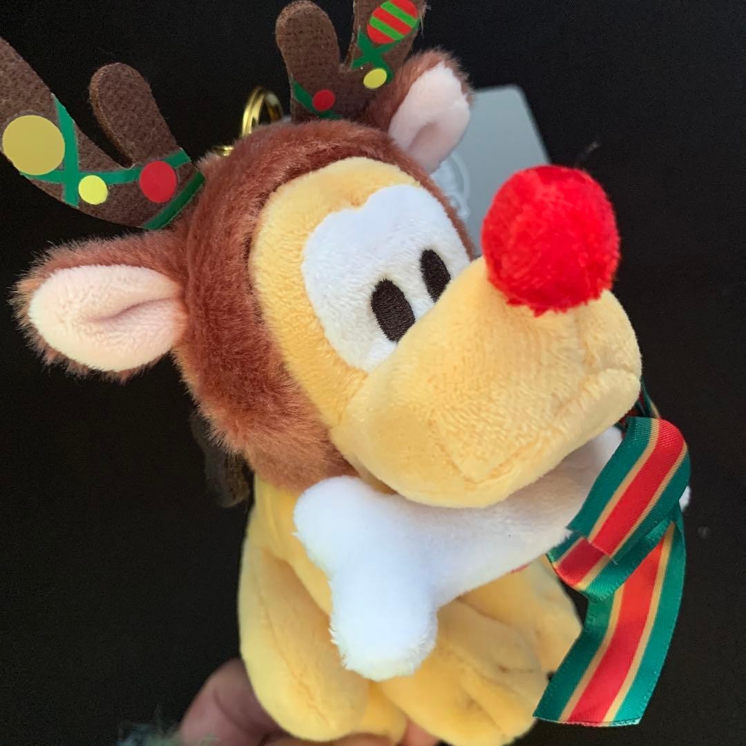 Tokyo Disney Store Pluto Plush Toy Keychain Christmas JP FS | eBay
