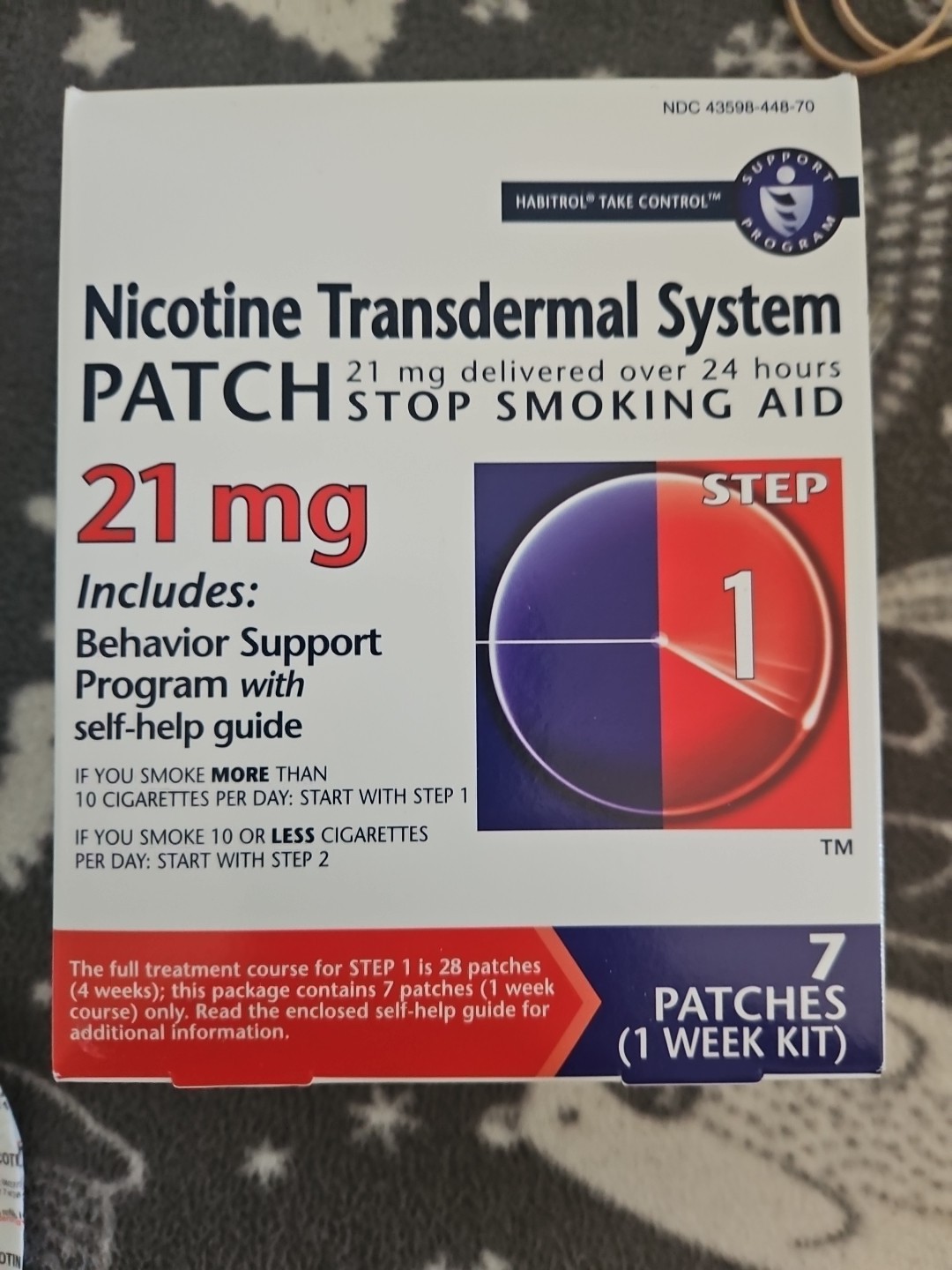 Dr Reddys Nicotine Transdermal Patch 21mg, 7 Patches | eBay