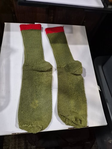 Boy Scouts of America Official Vintage BSA Socks Olive Green Red Bands ...