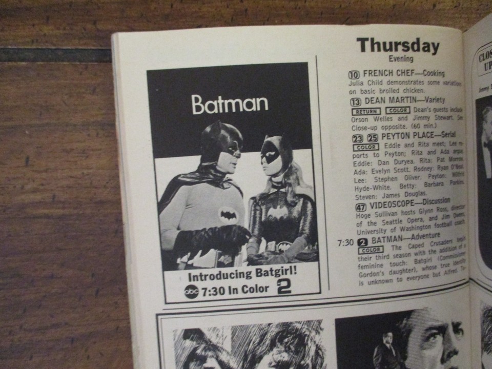 Se-1967 FALL PREVIEW TV Guide(MANNIX/THE FLYING NUN/HIGH CHAPARRAL/MAYA ...