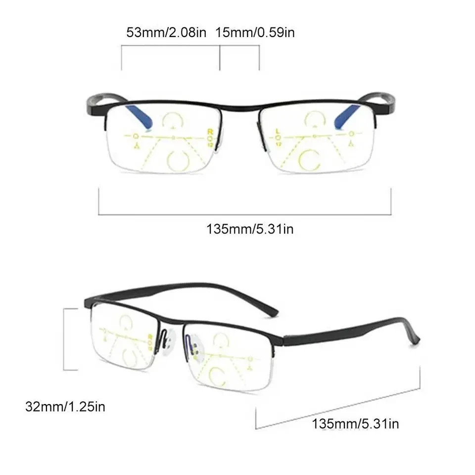 German Intelligent Color Progressive Auto Focus Reading Glasses See ...