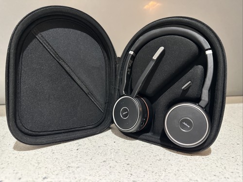 Jabra Evolve 75 HSC040W Wireless Bluetooth Headset Black MS + USB ...