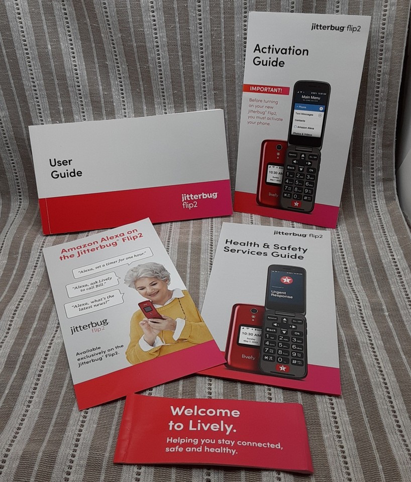 Lively Alcatel Jitterbug Flip 2 Cell Phone for Seniors Tested Working ...