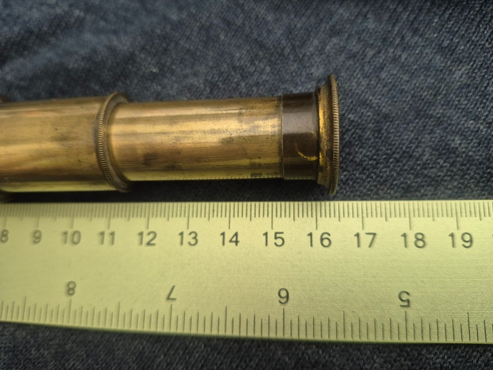 Antique Monocular 3-draw spyglass telescope, Lorgnette late 18th-early ...