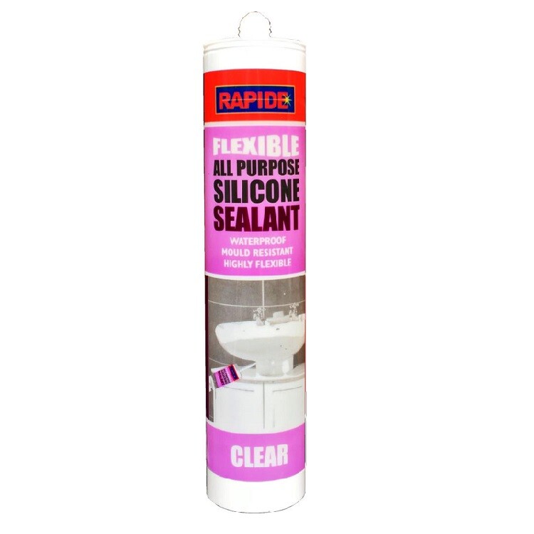 WATERPROOF SILICONE SEALANTS ALL PURPOSE ACRYLIC WHITE CLEAR BLACK ...