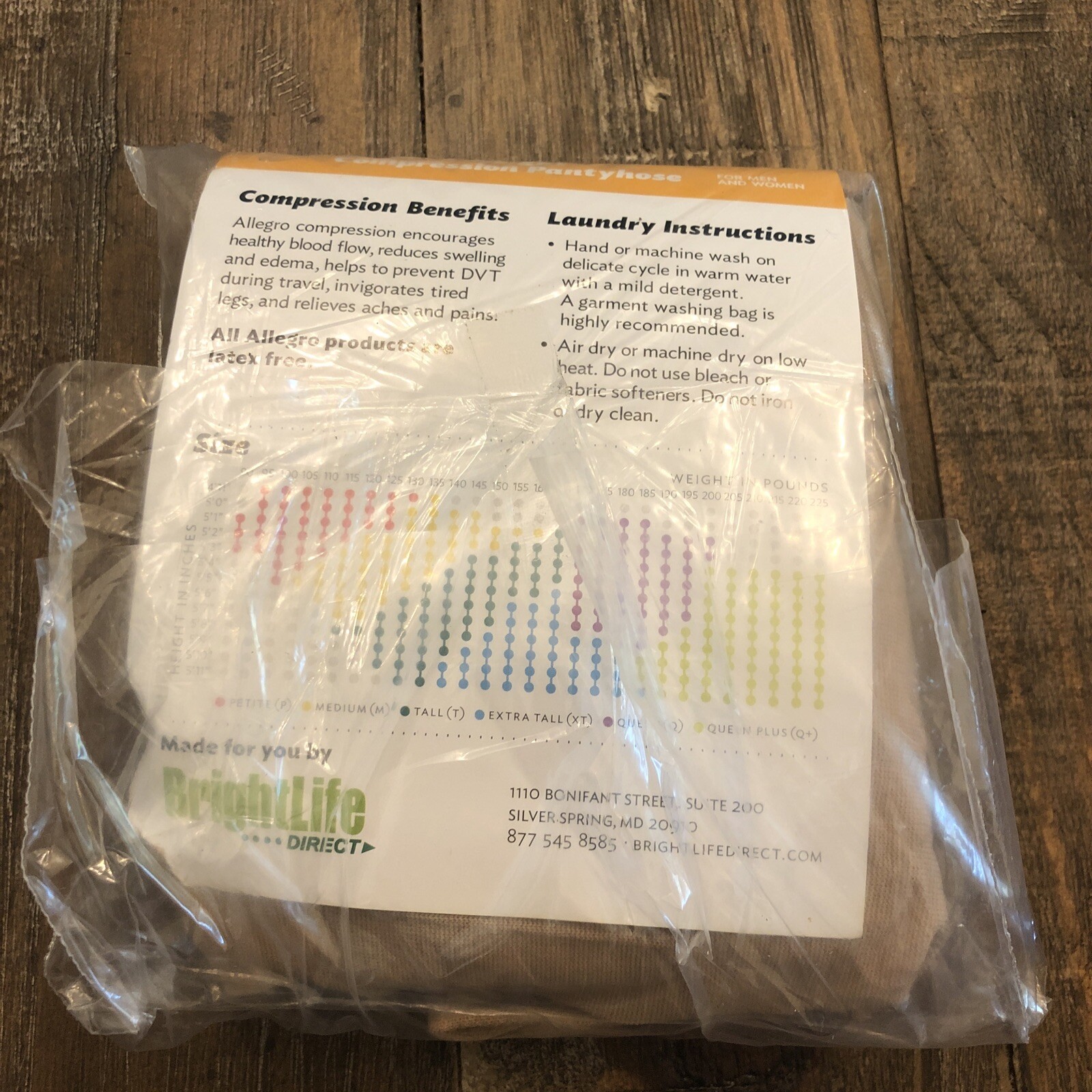 Allegro Surgical Weight Compression Pantyhose Size QueenBeige 203 | eBay