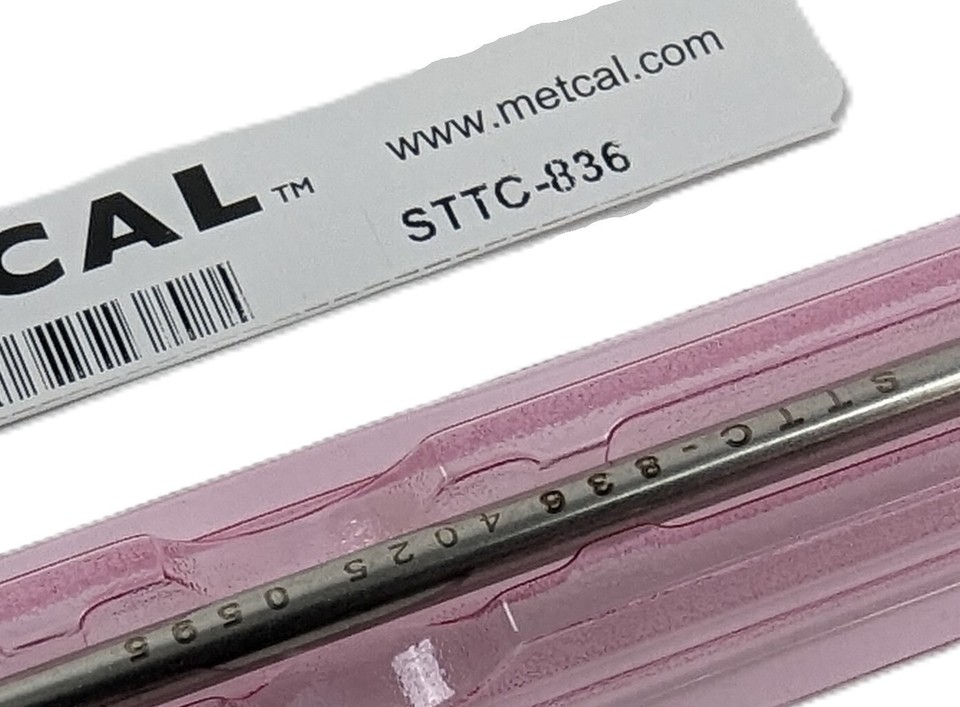5 Metcal STTC-836 Soldering Tip Cartridge Chisel 30degrees 2.5mm Tip ...