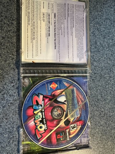 Tomba! 2 for the Playstation 1 (PS1) Disc and Back Cover - No Manual ...